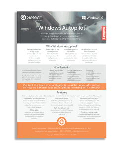 Simplify your deployment with Windows Autopilot | Getech