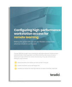Configuring high-performance workstation access for remote learning ...