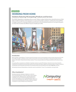 Working from home solutions featuring NComputing Products and Services ...